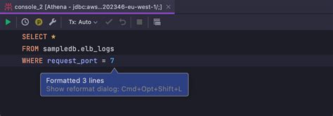 Datagrip 2020 3 Eap 4 Enhancements In Run Configurations Formatter For Generic Sql Preview