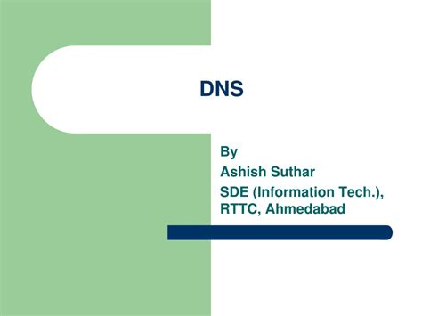 Ppt Dns Powerpoint Presentation Free Download Id9517272