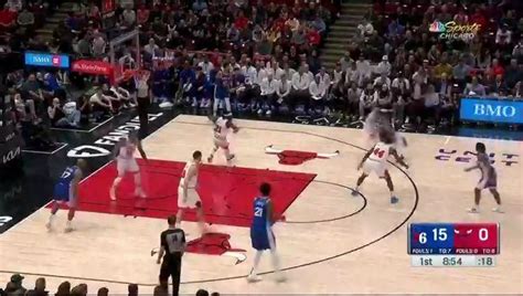 Nba常规赛：半场结束，76人以60 43领先公牛，丹尼 格林1433 球迷屋