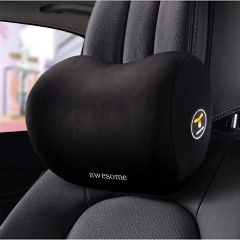 Awesome หมอนรองคอ รองไหล่ ที่รองพิงหลังสำหรับรถยนต์ สินค้าพร้อมส่ง Shopee Thailand