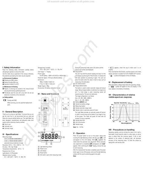 Kewtech Kew337 Instruction Manual Pdf Download Manualslib