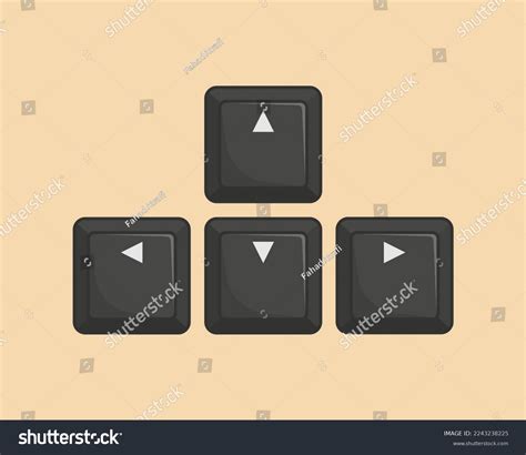 Cursor Key Arrangements Four Cursor Keys Stock Vector Royalty Free 2243238225 Shutterstock
