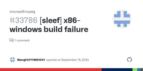 Sleef X86 Windows Build Failure · Issue 33786 · Microsoftvcpkg · Github