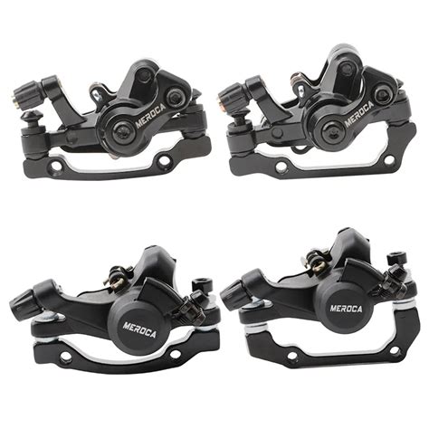 Mtb 기계식 디스크 브레이크 캘리퍼 로터 합금 클립 와이어 제어 전방 후방 산악 자전거 부품 사이클링 부품 160mm자전거 브레이커 Aliexpress