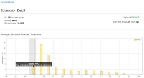Diy 筆記 Leetcode Python 46 Permutations