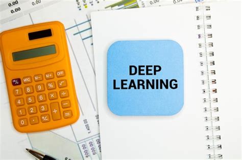 Premium Photo Deep Learning Text On A Paper With Keyboard Calculator