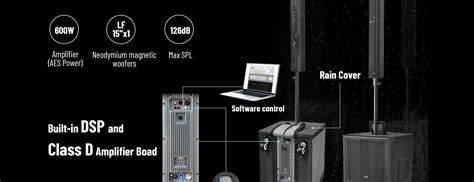 15 Inch Waterproof Woofer Professional Line Array Speaker System For Churches Stadium Shopping Malls