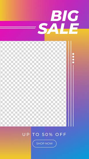 판매 이야기 배너 템플릿 디자인 벡터 그림입니다 배너 판매 프리젠 테이션 전단지 포스터 초대를위한 스토리 템플릿 세트 Brand Name Smart Phone에 대한 스톡