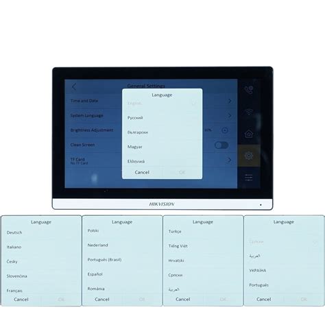 Hikvision Multi Language 7 Inch Poe Indoor Monitor Ds Kh6350 Wte1 Replace Ds Kh6320 Wte1 App