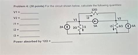 Solved Problem Points For The Circuit Shown Below Chegg