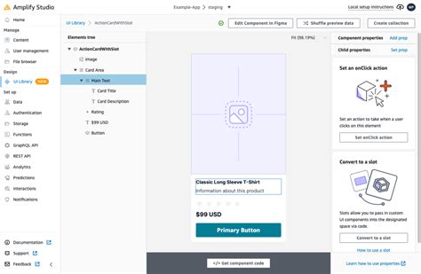 Introducing Component Slots For Figma To React Code In Amplify Studio Front End Web Mobile