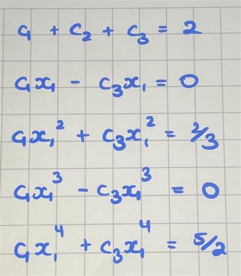 solved can you solve this set of equations to find c1 c2 c3