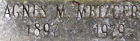Agnes Maria Metzger 1897 1979 Memorial Find A Grave