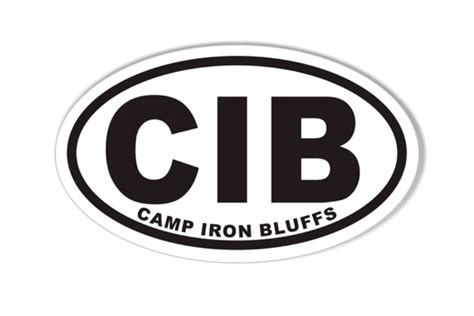 Cib Bumper Sticker Camp Iron Bluffs