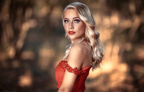 Wallpaper Girl Long Hair Dress Photo Photographer Blue Eyes Model