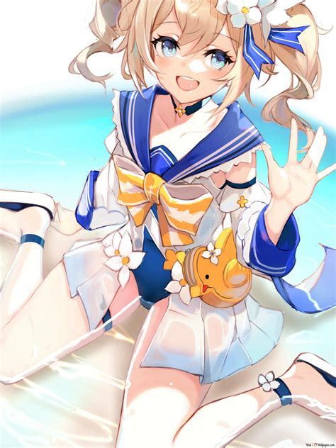 Beautiful Barbie Girl Barbara Genshin Impact 2K Wallpaper Download