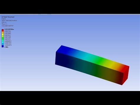 Ansys Beam Static Structural Analysis YouTube