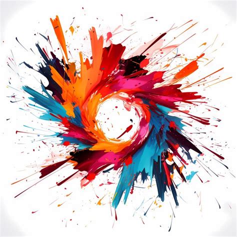 Premium AI Image A Colorful Circle With A Large Number Of Colors On It
