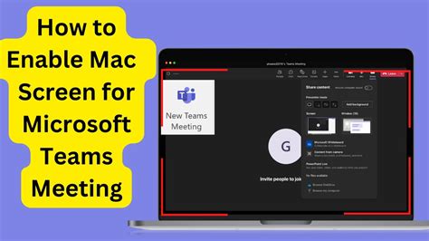 How To Enable Screen Sharing In Mac For Teams Meetings 2022 Youtube
