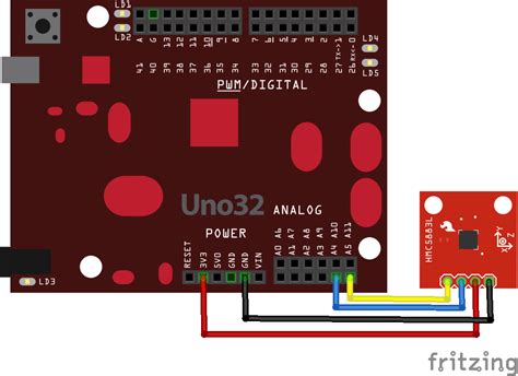 Chipkit Uno And Hmc5883l Sensor Example Pic Learning