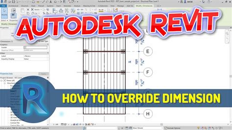 Revit How To Override Dimension Tutorial Youtube