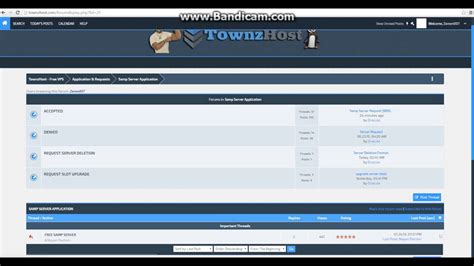 Free Samp Server And Linux Vps Powered By Townzhost Youtube