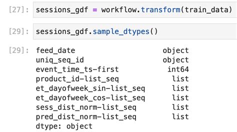 [bug] when dataset increases nvtabular workflow causes to dtype discrepancy · issue 1790