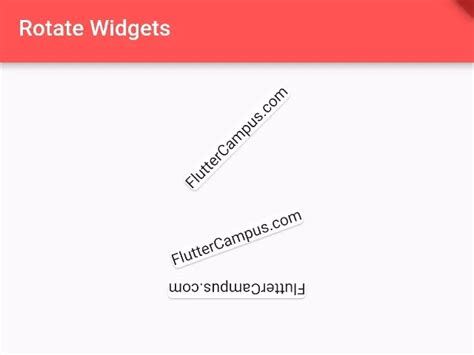 How To Rotate Widget In Flutter