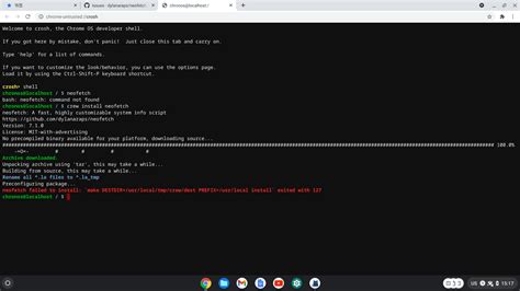 Fail To Install On Chrome Os · Issue 1739 · Dylanarapsneofetch · Github Fail To Install On Chrome Os · Issue 1739 · Dylanarapsneofetch · Github