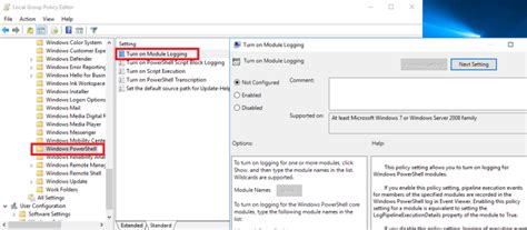 Monitoring Windows Powershell Enable Module Logging Sid 500com