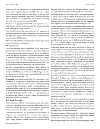 Sexual Function And Dysfunction Among Patients With Systemic And Auto Immune Diseases PDF