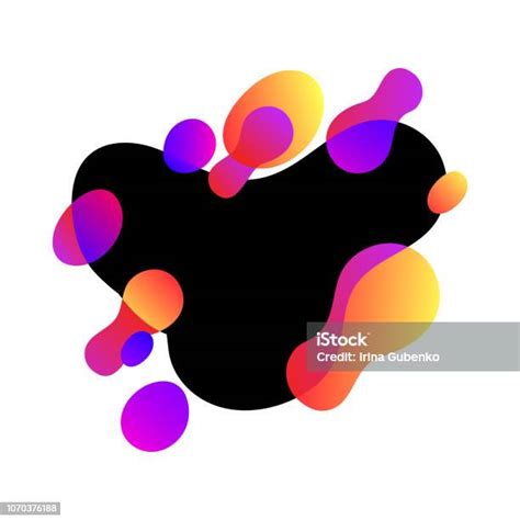 벡터 추상적인 현대 그래픽 요소입니다 동역학 그라데이션 색된 액체 유기 효과 형태 물결 모양 액체 모양 프레임 0명에 대한 스톡 벡터 아트 및 기타 이미지 Istock