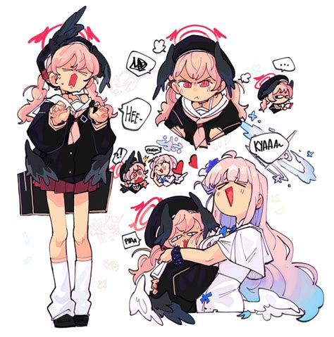 Mika And Koharu Blue Archive Drawn By Kinzaibatsu Danbooru