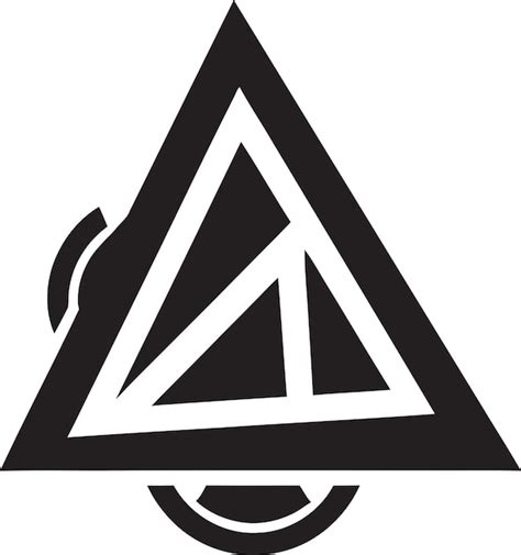 a triangle that has the word triangle on it premium ai generated vector