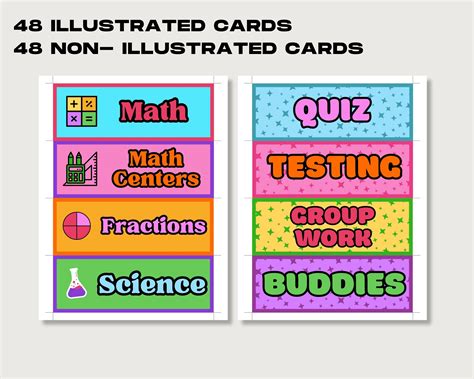 Classroom Schedule Display Printable And Editable Class Schedule