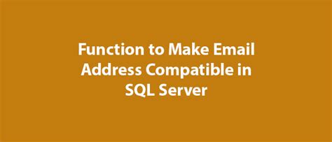 Function To Clear Special Characters In Sql Server Mssql Query