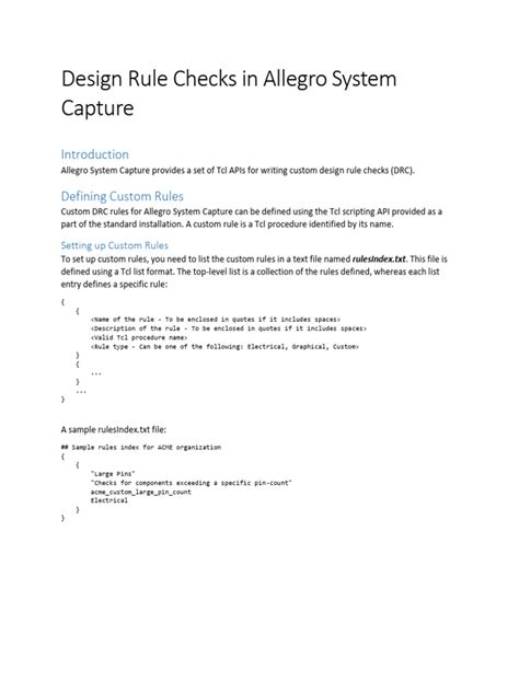 Allegro System Capture Appnote Drc Pdf Programming Paradigms