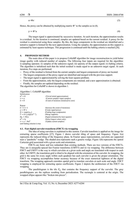 Image Reconstruction Through Compressive Sampling Matching Pursuit And Curvelet Transform Pdf