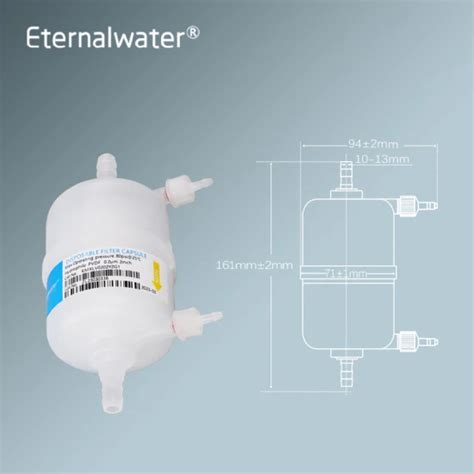 0 22 Micron Double Layer Pes Hydrophilic Polyethersulfone Membrane Capsule Filter With Hose