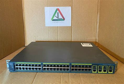 Cisco 2960g 48tc L With Ios 15 Cisco Ws C2960g 48tc L Gigabit Switch Inc Vat Ebay Uk