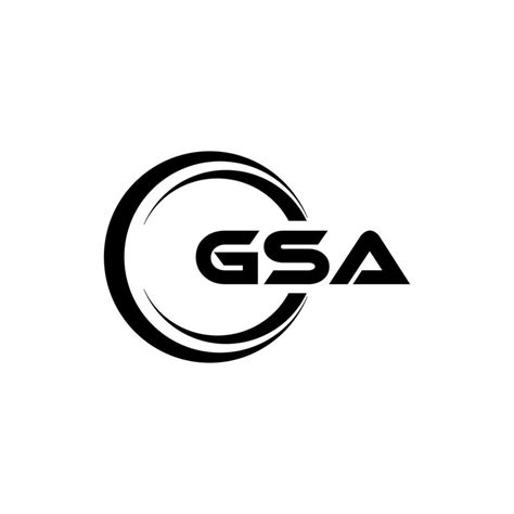Gsa Logo Diseño Inspiración Para Un único Identidad Moderno Elegancia