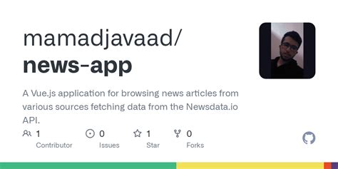GitHub Mamadjavaad News App A Vue Js Application For Browsing News Articles From Various