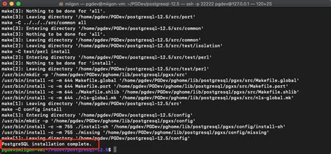 Szu 数据库内核课程 Postgresql 125 源码安装避坑 Guide Miigons Blog
