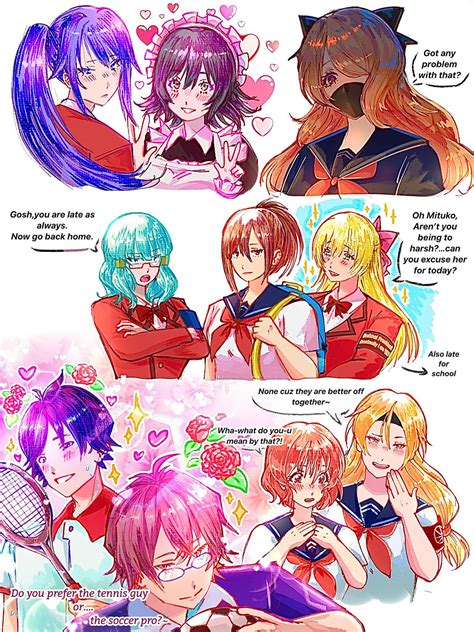 Made Fanart For The Better Yan Sim Game That Is School Girls Simulator 💯 Jk Let Me Know If You