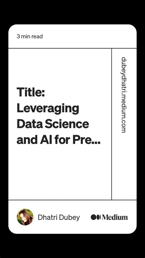 Dhatri Dubey On Linkedin Leveraging Data Science And Ai For Precision Oncology Revolutionizing
