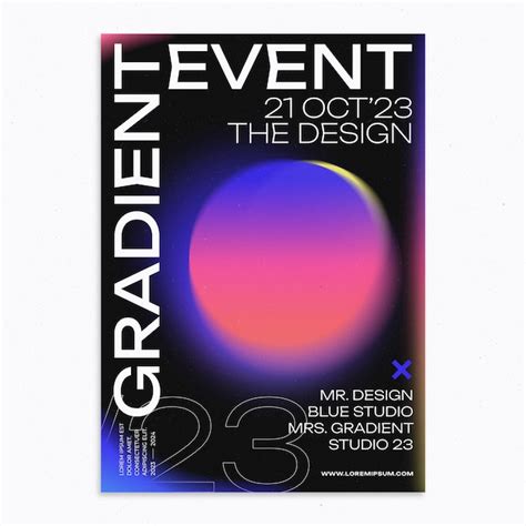 Free Vector Gradient Event Poster Design