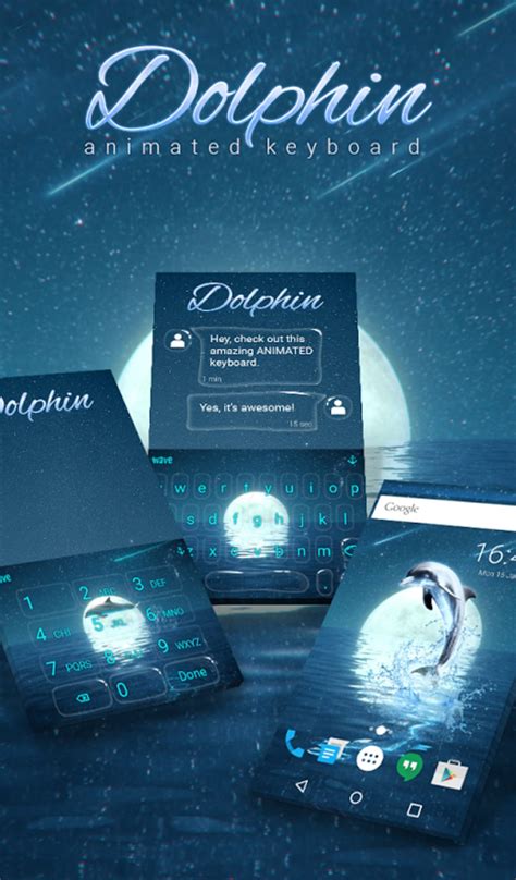 android 용 dolphin animated keyboard 다운로드