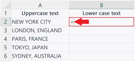 How To Convert Text From Uppercase To Lowercase In Microsoft Excel SpreadCheaters
