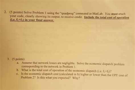 Solved Points Write The DC Optimal Power Flow Problem Chegg