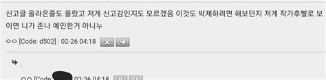 투디갤 신고좀